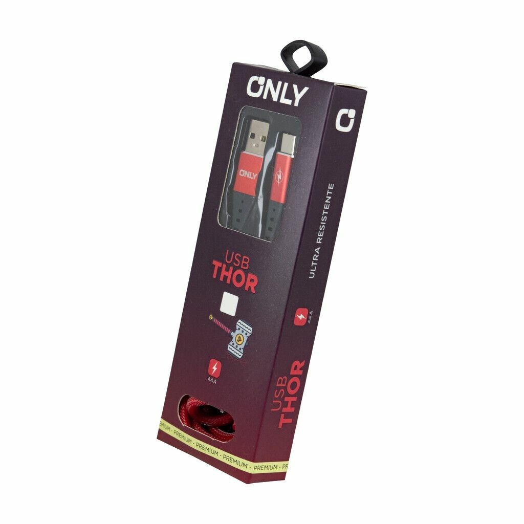 Cable USB a Lightning THOR (mod2026) ROJO – MTP Patagonico